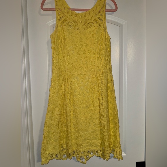 Lilly Pulitzer | Dresses | Lilly Pulitzer Foley Dress Yellow Battenburg ...